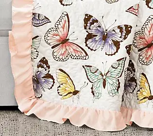 LUSH DECOR Flutter Butterfly Throw By