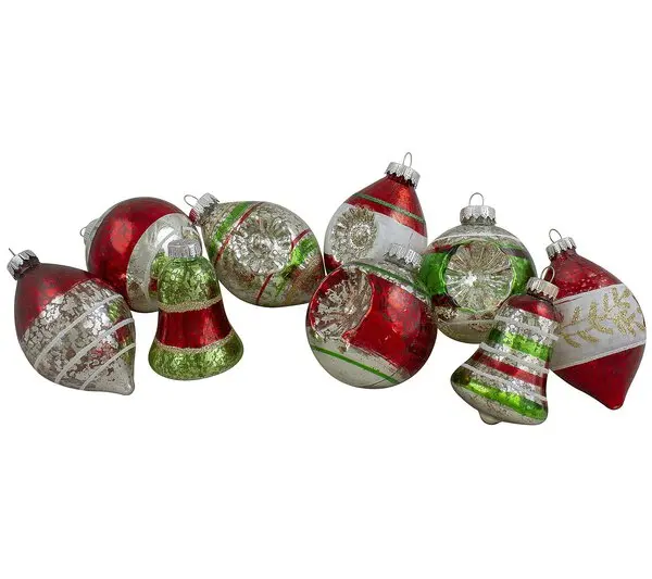NORTHLIGHT Mulitcolored Ornaments