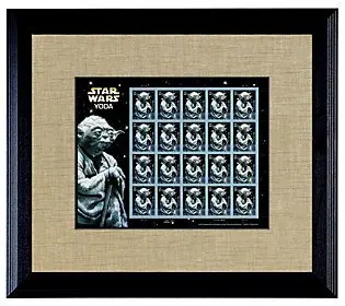 AMERICAN COIN TREASURES Star Wars Yoda U.s. Sta Mp Sheet Frame - One-color