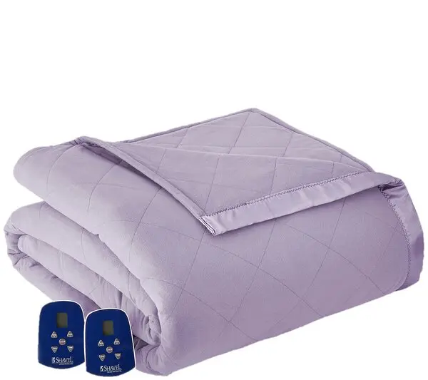 SHAVEL Micro Flannel Twin Electric Comforter Blanket - One-color