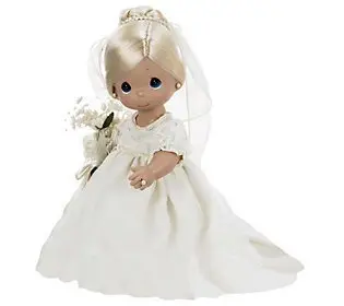 PRECIOUS MOMENTS Enchanted Bride Blonde 12' Vin Yl Doll - One-color