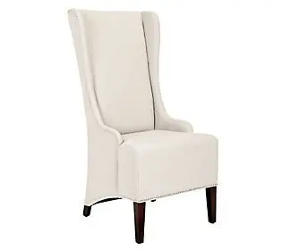 SAFAVIEH Bacall Dining Chair With Silvertone Na Ilhead Trim - One-color