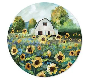 COURTSIDE MARKET Sunflower Barn 12' X 12' Circu Lar Wood - One-color