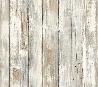 ROOMMATES Distressed Wood Peel & Stick Wall Dec Or - One-color