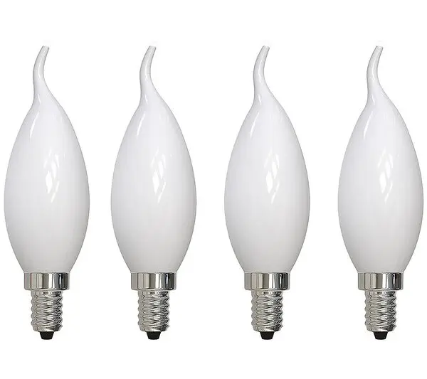 BULBRITE 5w Warm White Ca10 Led Chandelier Ligh T Bulbs 4pk - One-color