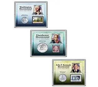 AMERICAN COIN TREASURES Presidential Coin And S Tamp Set - One-color