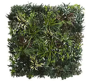 NEARLY NATURAL 3' X 3' Greens & Fern Living Wall Nearly Nat Ural - One-color