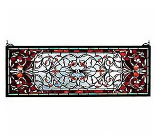 MEYDA Tiffany Style Chelsea Transom Window Panel - One-color