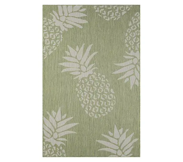OX BAY TRADING CO. Ox Bay Pineapple Escape Indoor/outdoor Catalina Rug 5' X 7 - One-color