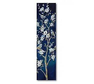 COURTSIDE MARKET Bluebird Blossoms Ii 6' X 24' Wooden Panel - One-color