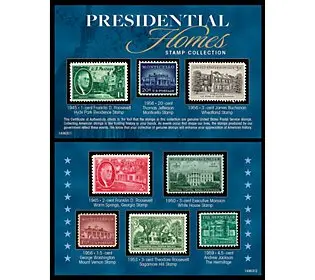 AMERICAN COIN TREASURES Presidential Homes Stam P Collection - One-color
