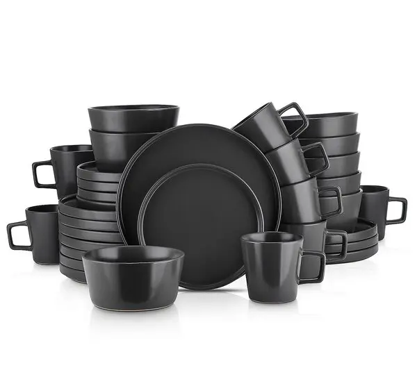 STONE + LAIN Celina 32-piece Stoneware Dinnerwa Re Set - One-color