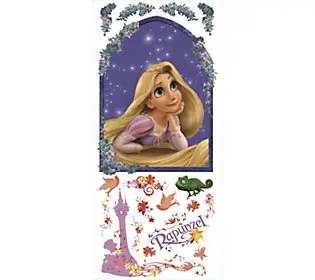 ROOMMATES Tangled Rapunzel Peel & Stick Giant W All Decals - One-color