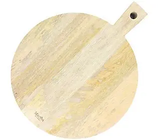MARTHA STEWART 14' Mango Wood Round Charcuterie Serving Board