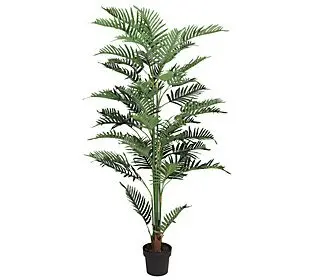 PULEO INTERNATIONAL 75' Artificial Areca Palm T Ree With Vase - One-color