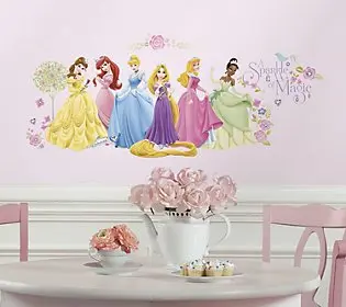 ROOMMATES Disney Glow Princess Peel & Stick Wal L Decals