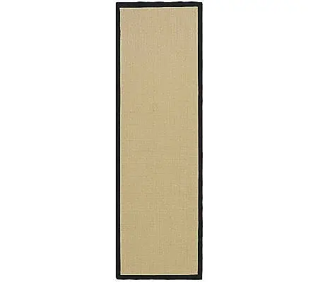 SAFAVIEH Serenity Solid Natural Fiber Sisal 2'6' X 8' Ru G With Border - One-color