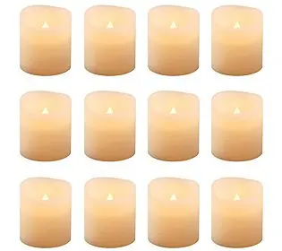 LUMABASE 12 Amber Flameless Resin Votive Candle S - One-color
