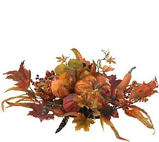 NEARLY NATURAL Harvest Centerpiece By - One-color