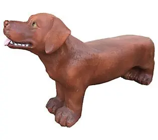 SANTA'S WORKSHOP Swi 32' Chocolate Labrador Bench - One-color