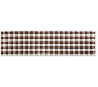 DESIGN IMPORTS 14'x108' Heavyweight Check Fring E Table Runner