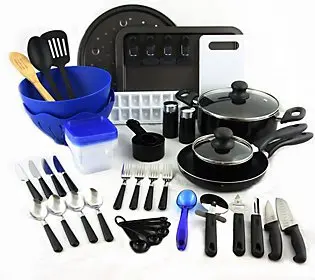 Gibson Total Kitchen 59-piece Combo Set - One-color