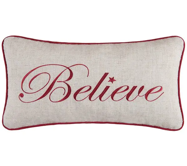 C&F HOME Believe Pillow By - One-color