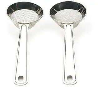 RSVP Set Of 2 Stainless Steel Sifters - Silver
