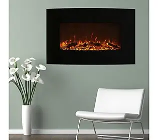 NORTHWEST 36' Curved Color Changing Fireplace