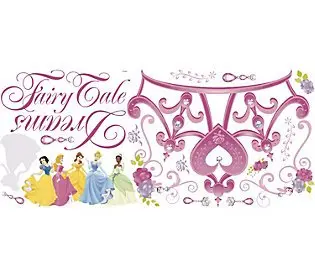 ROOMMATES Disney Princess Crown Peel & Stick Gi Ant Wall Decal - One-color