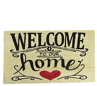NORTHLIGHT Welcome To Our Home Door Mat 30' X 1 8 - One-color