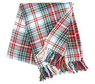 VALERIE PARR HILL Morris Plaid 50' X 60' Woven Throw Valerie - One-color