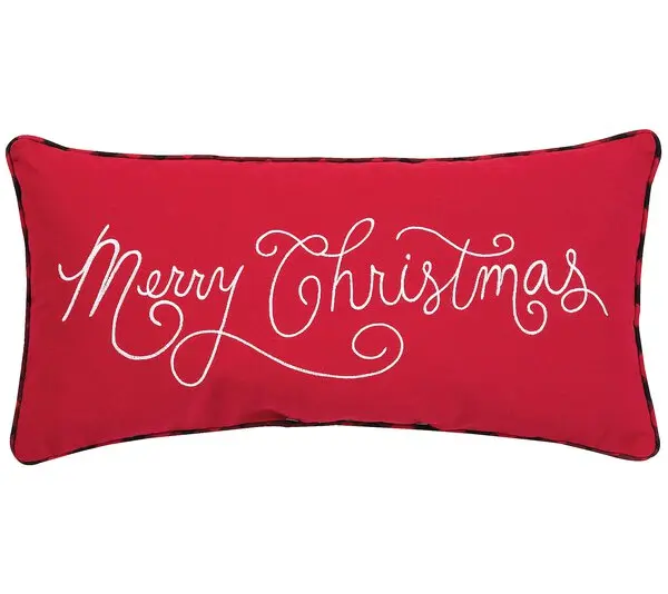 C&F HOME 10' X 20' Merry Christmas Pillow By - One-color