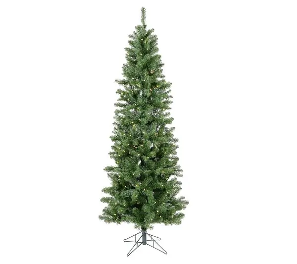 VICKERMAN 4.5' X 24' Salem Pencil Pine Artifici Al Tree, Ww - One-color