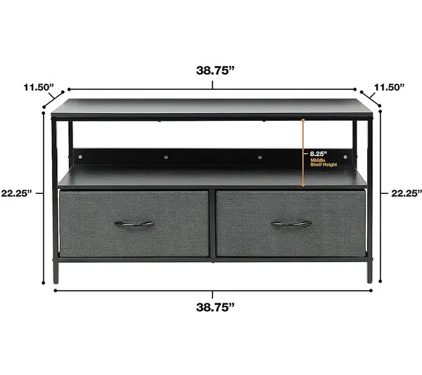 SORBUS Dresser Drawers Tv Stand