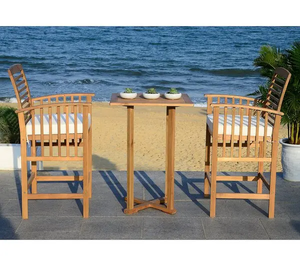 SAFAVIEH Pate 3-piece Bar Table Bistro Set