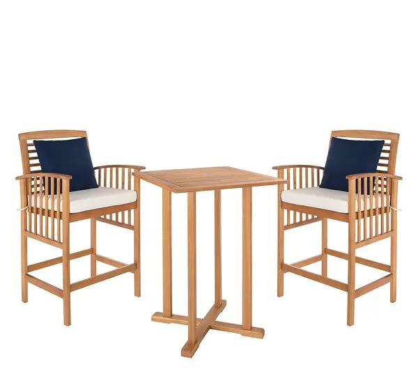 SAFAVIEH Pate 3-piece Bar Table Bistro Set