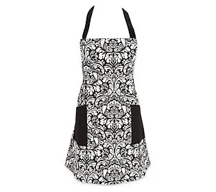 DESIGN IMPORTS Damask Print Apron