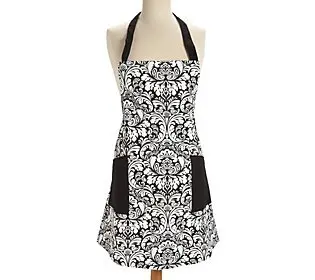 DESIGN IMPORTS Damask Print Apron