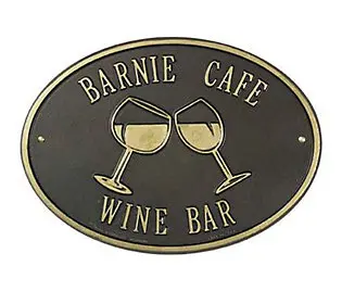 WHITEHALL Personalized Wine Plaque