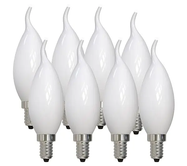 BULBRITE 5w Warm White Ca10 Led Chandelier Ligh Bulbs 8pk - One-color