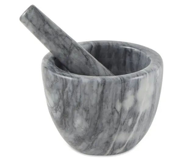 RSVP 6-oz Marble Mortar And Pestle - One-color