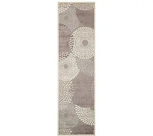 NOURISON HOME Graphic Illusions Grey 2'3' X 8' Runne R - One-color