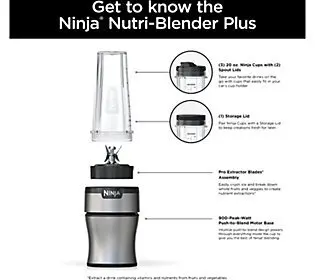 NINJA 20 Oz. Nutri-blender Plus