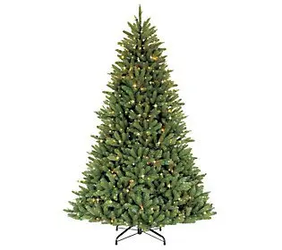 PULEO INTERNATIONAL Puleo 6.5' Pre-lit Fraser Fir Artificial Christ Mas Tree - One-color