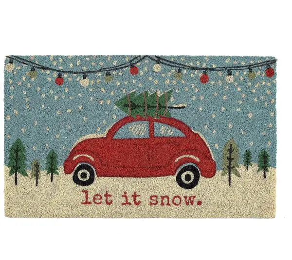 DESIGN IMPORTS Christmas Car Doormat - One-color