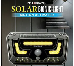 BELL & HOWELL Bell + Howell Solar Bionic Outdoor Wall Light W / Motion Sensor