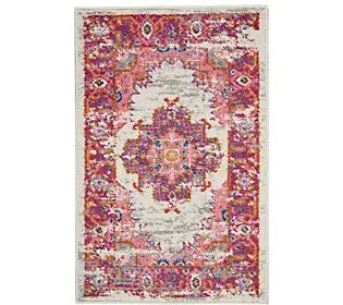 NOURISON HOME Passion Ivory/fuchsia 22' X 34' Area R Ug - One-color