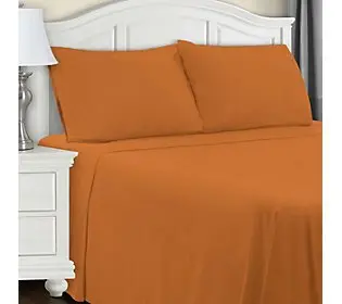 SUPERIOR Cotton Flannel Solid Sheet Set, Cal Ki G - One-color