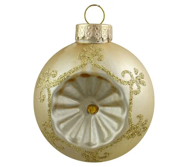 NORTHLIGHT Gold Shiny/matte Ornaments
